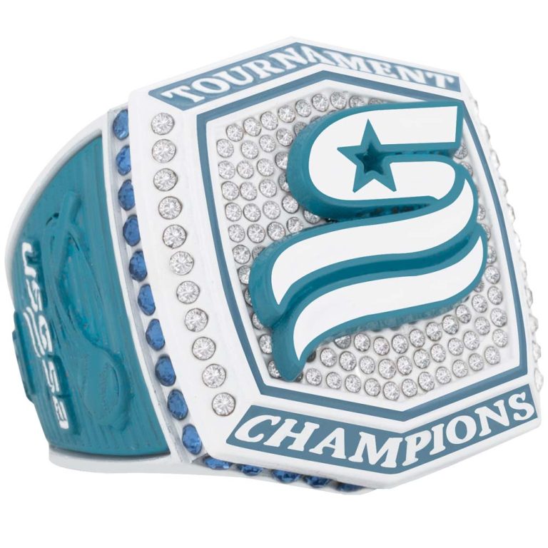 Supreme Carolina Blue & White Rings - USSSA Locker Room