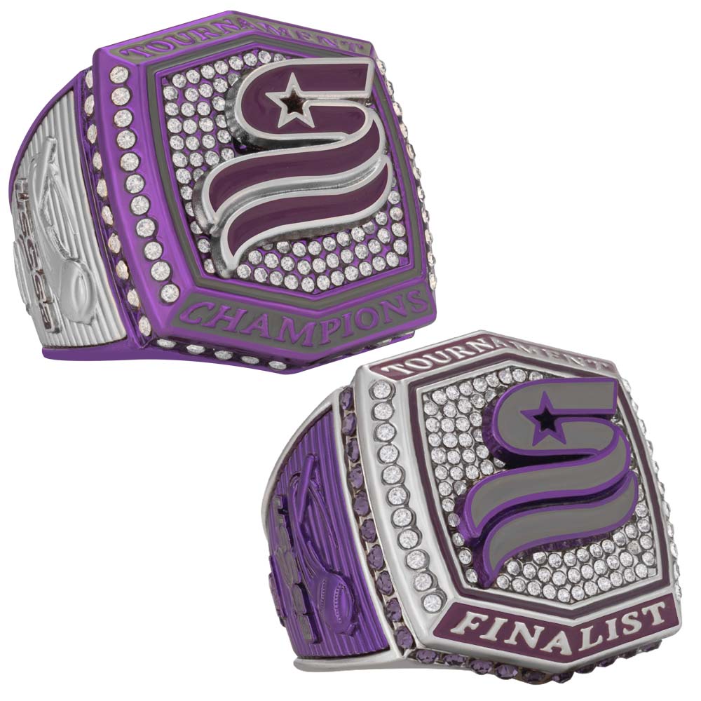 Supreme Purple & Chrome Rings - USSSA Locker Room